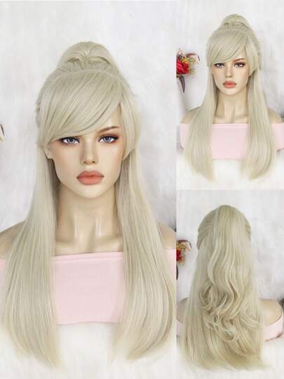 Blonde ponytail wig cosplay store