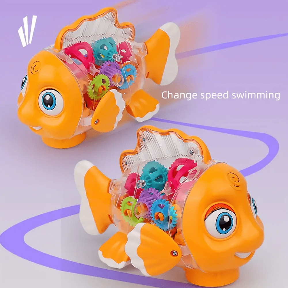 Children's Electric Clownfish Shaped Rocking Fish, Bee, Police Car Toy ...