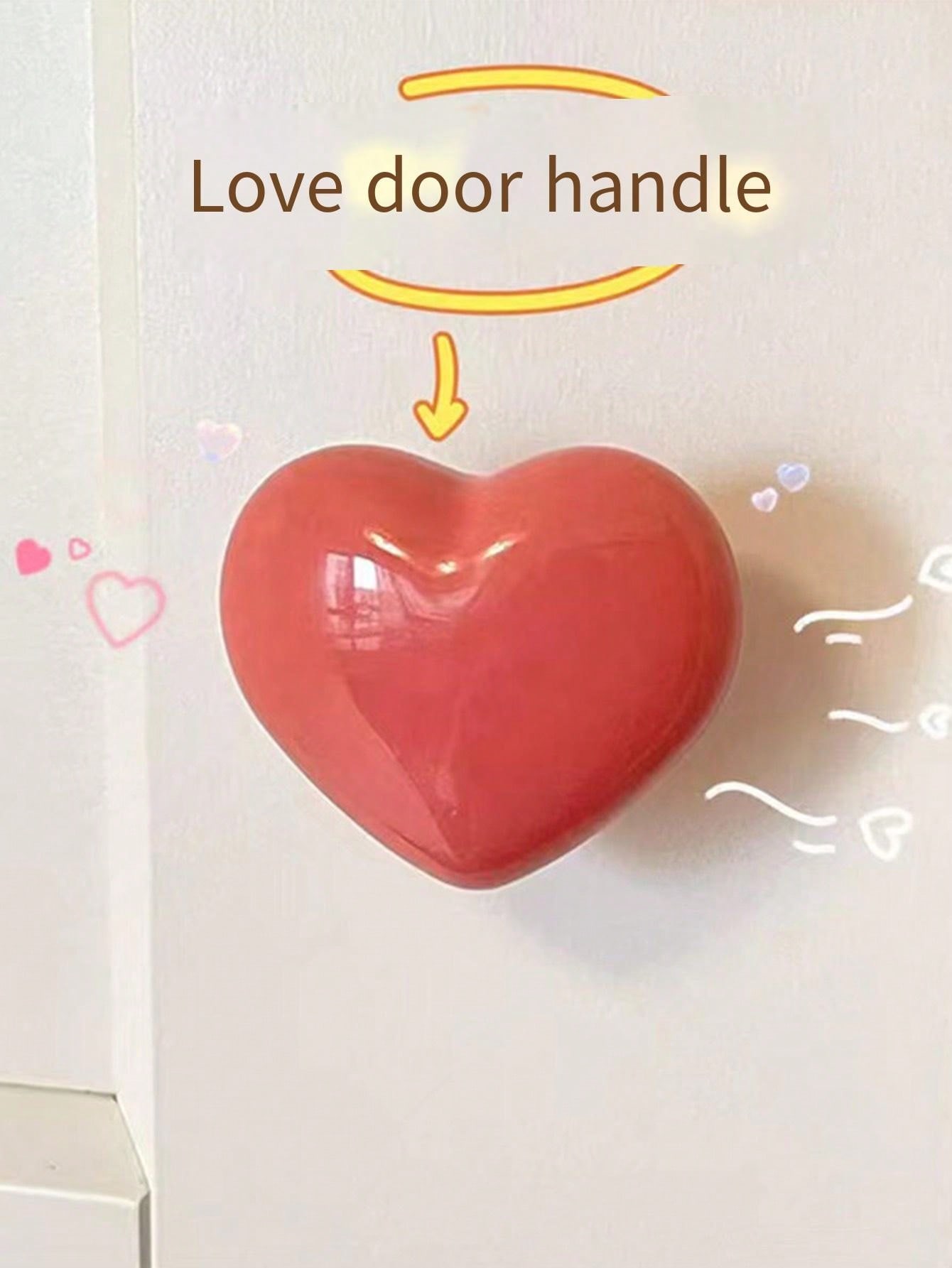 5-pack of love toilet button heart-shaped color pushers, toilet flush ...