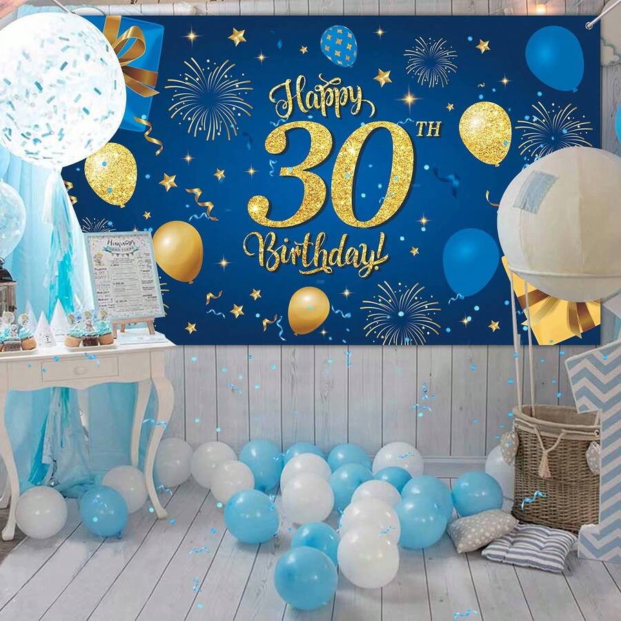 Onehous 30th Birthday Decorations, Happy Birthday Banner, Decor For ...