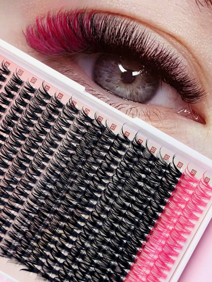 Lash Extension Kit Colored Lash Clusters DIY Eyelash Extension Kit ...