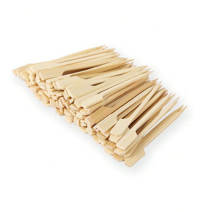 100 Pcs Bamboo Paddle Skewers Sticks, Charcuterie Accessories Flat ...