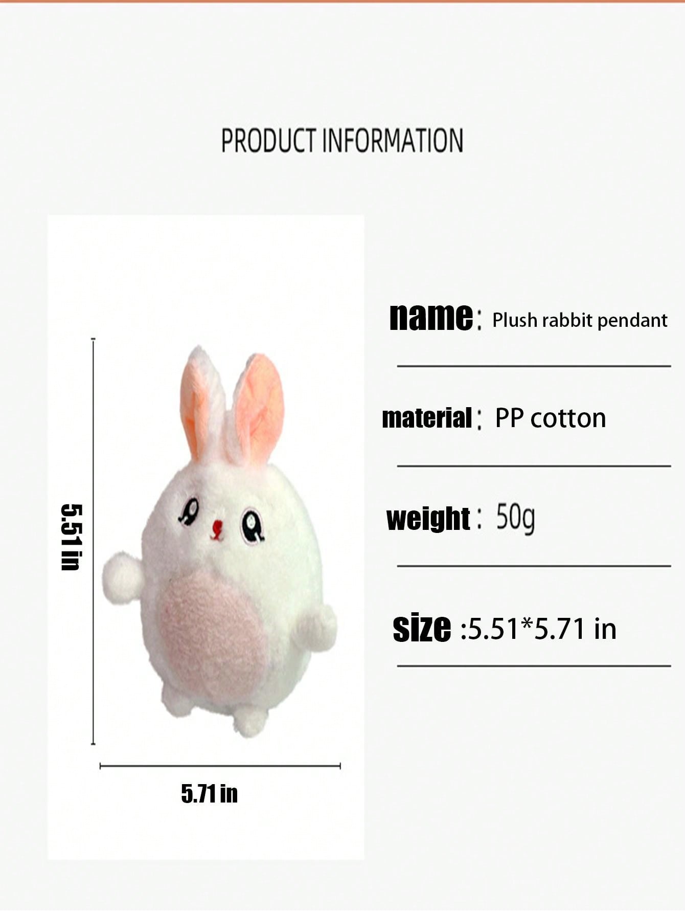 Realistic Plush Toy Hanging Decoration Plush Rabbit | SHEIN USA