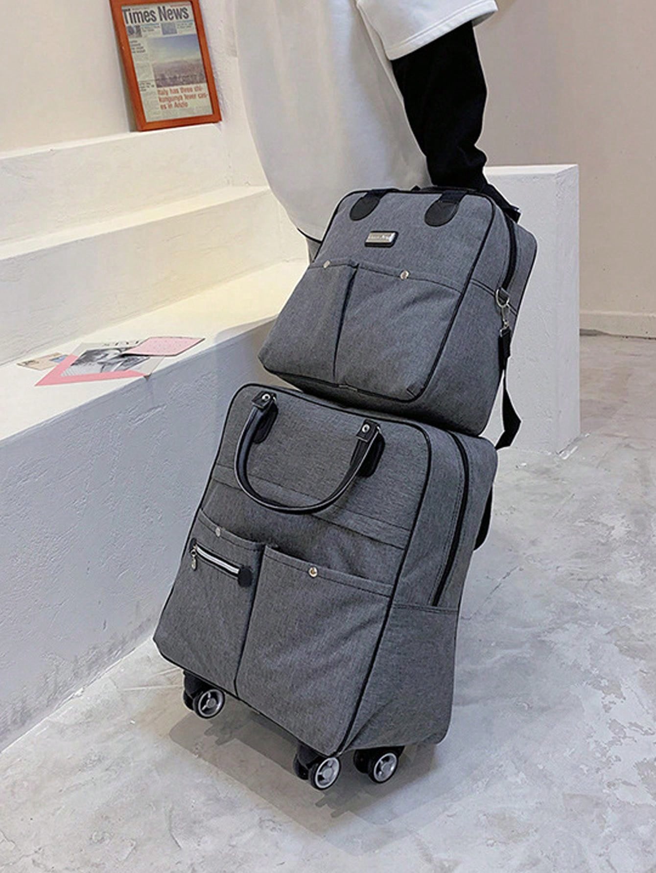 2pcs set Travel Boarding Case,lightweight Travel Storage Bag with ...