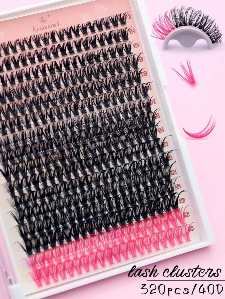 Lash Extension Kit Colored Lash Clusters DIY Eyelash Extension Kit ...