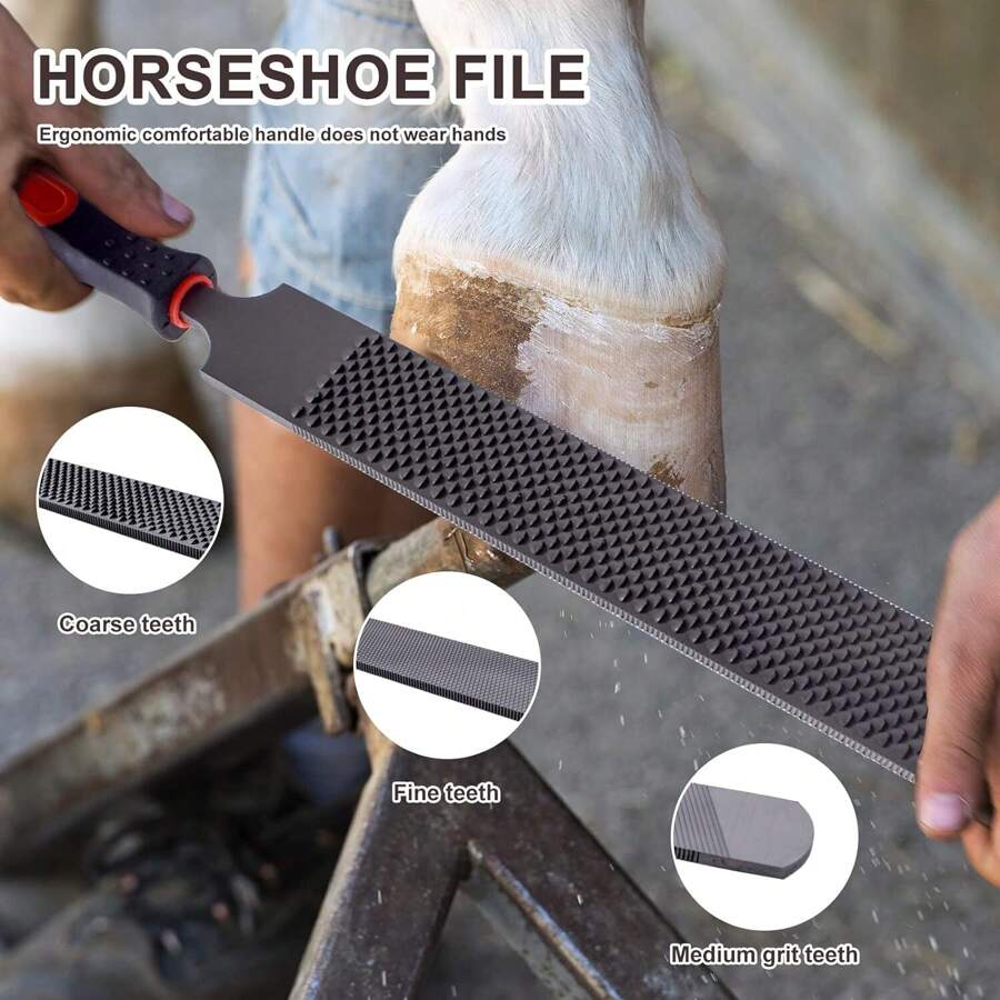 Debao 14 inch Horse Farrier Tool Kits - 6Pcs Professional Hoof Trimming ...