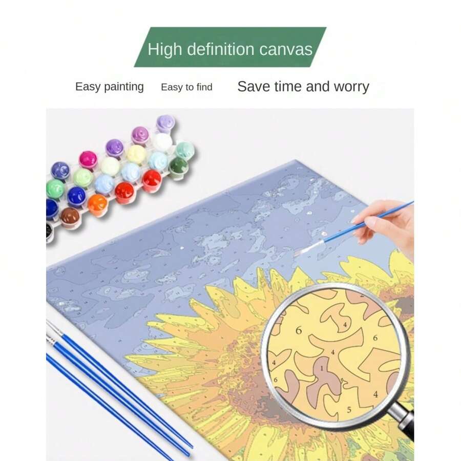 1 Set Digital Oil Painting DIY Color By Number Landscape Painting Kit ...