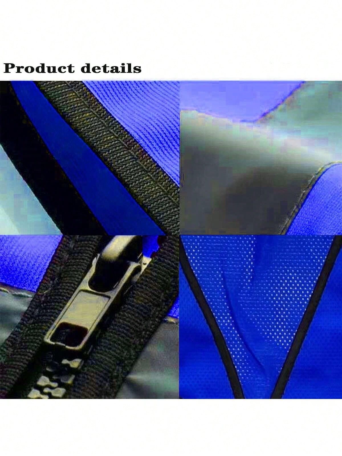 Royal Blue High Visibility Safety Vest For Construction, Traffic ...