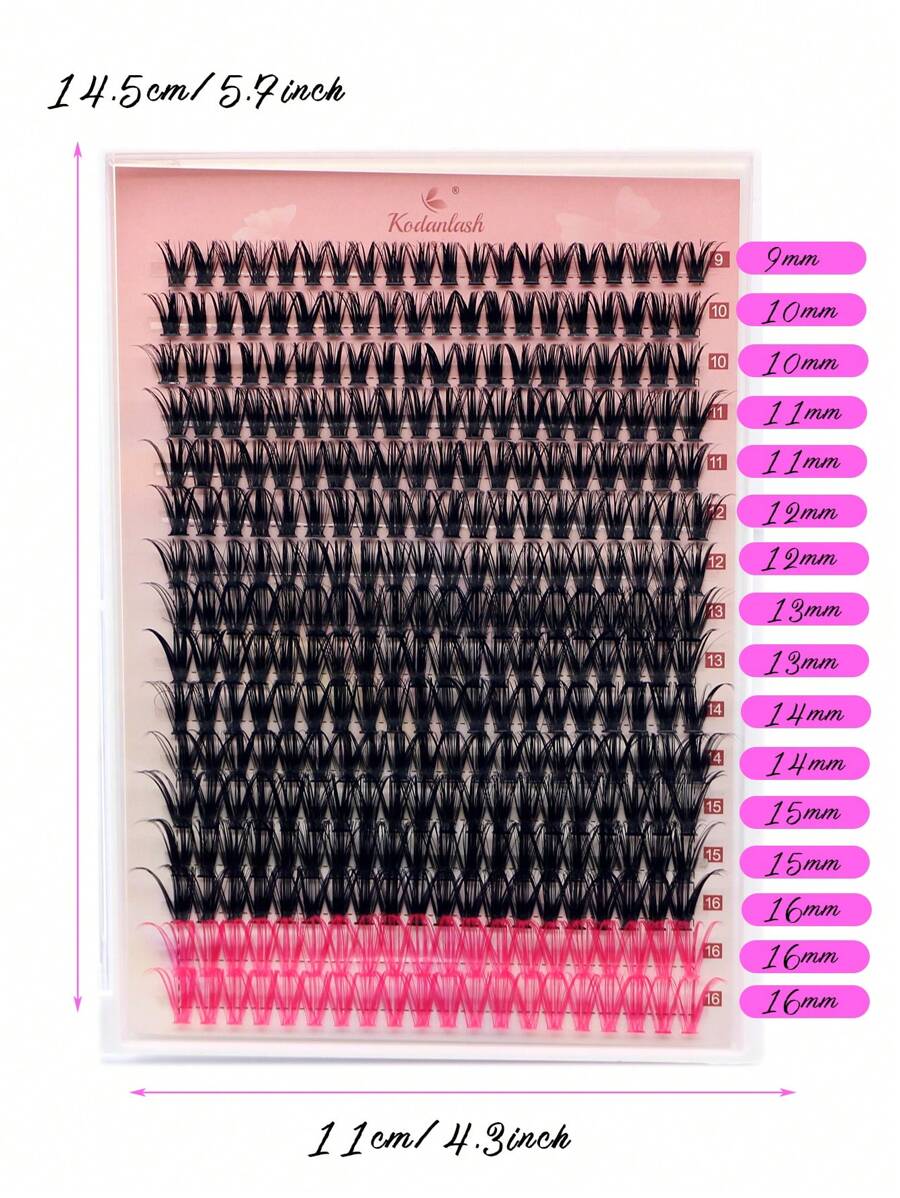 Lash Extension Kit Colored Lash Clusters DIY Eyelash Extension Kit ...