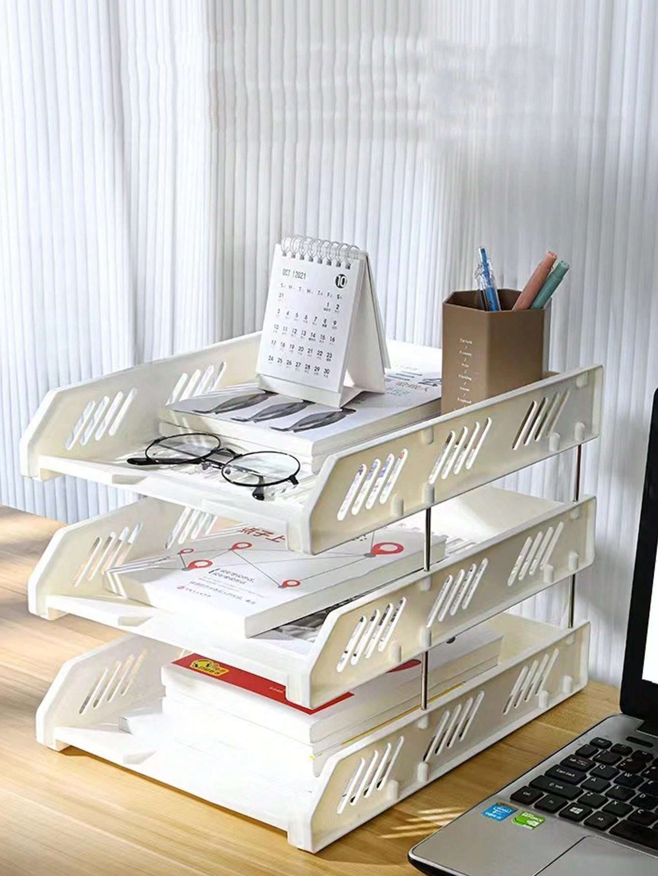 Desktop Storage Organizer With Random Combination, Including 3-tier ...