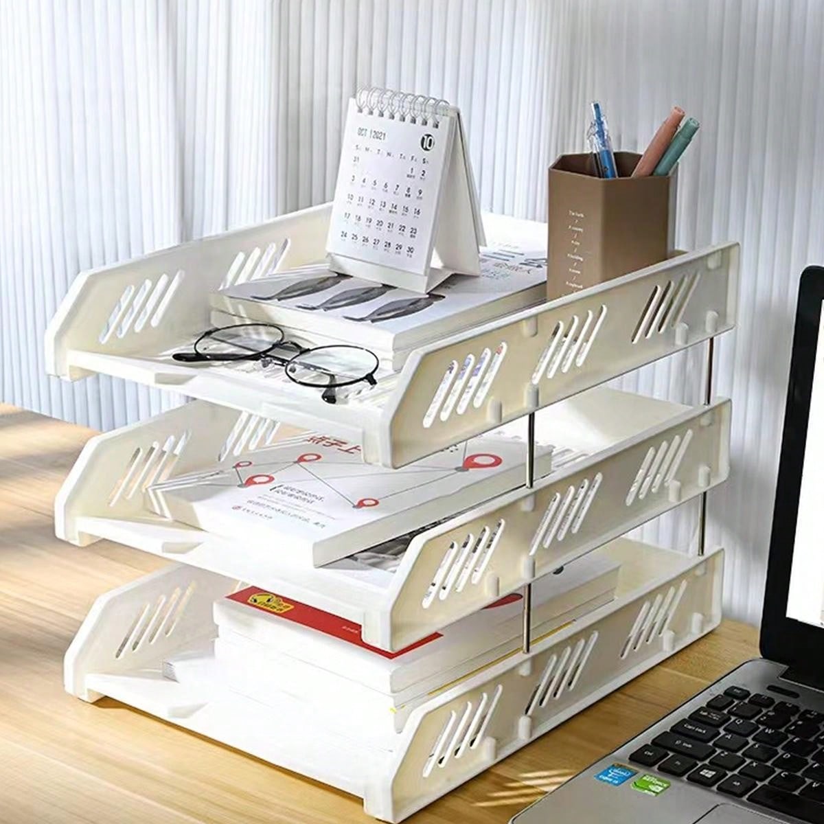 Desktop Storage Organizer With Random Combination, Including 3-tier ...