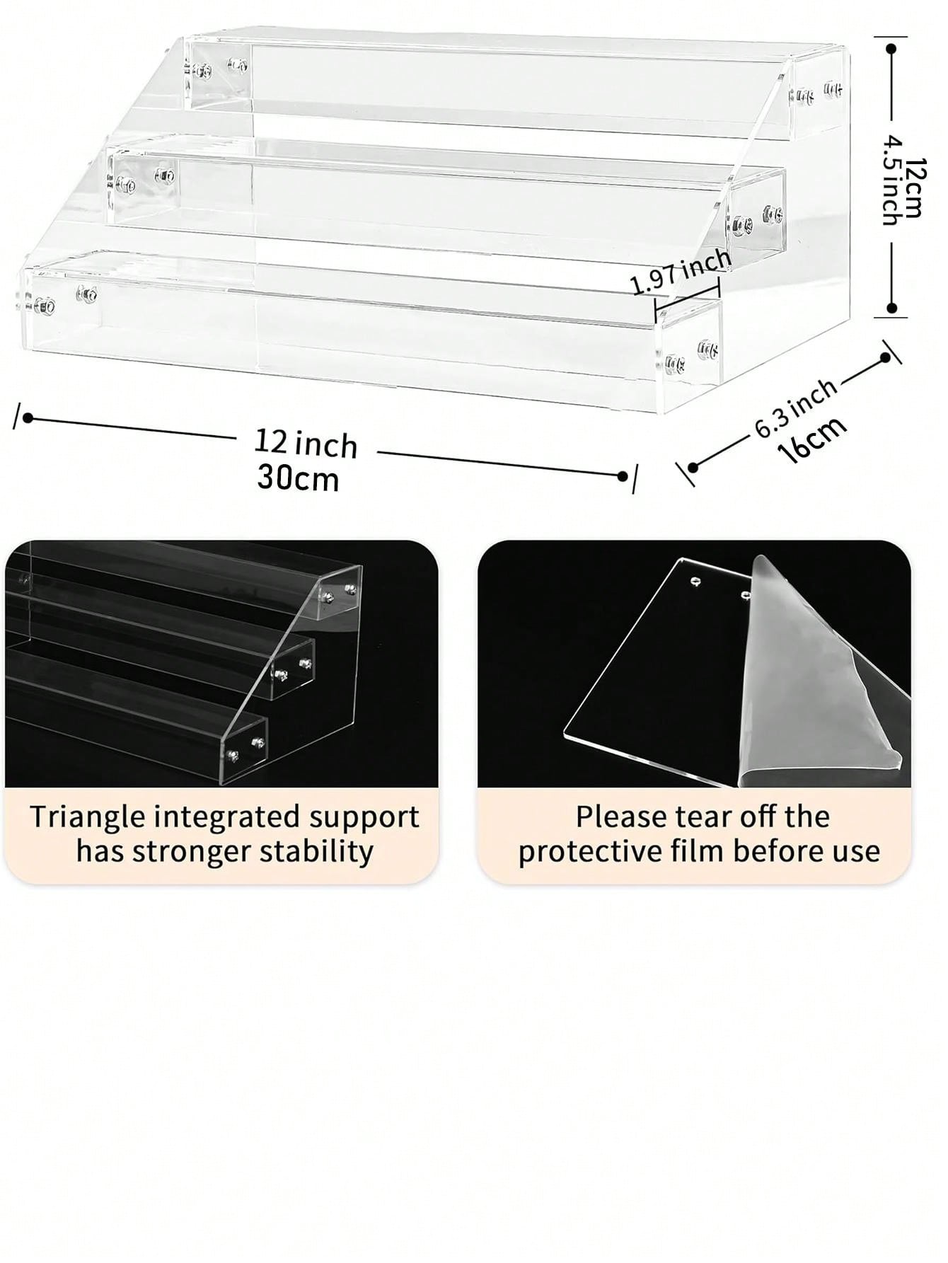 skincare organizers Acrylic Riser Display Stand, Perfume Organizer ...