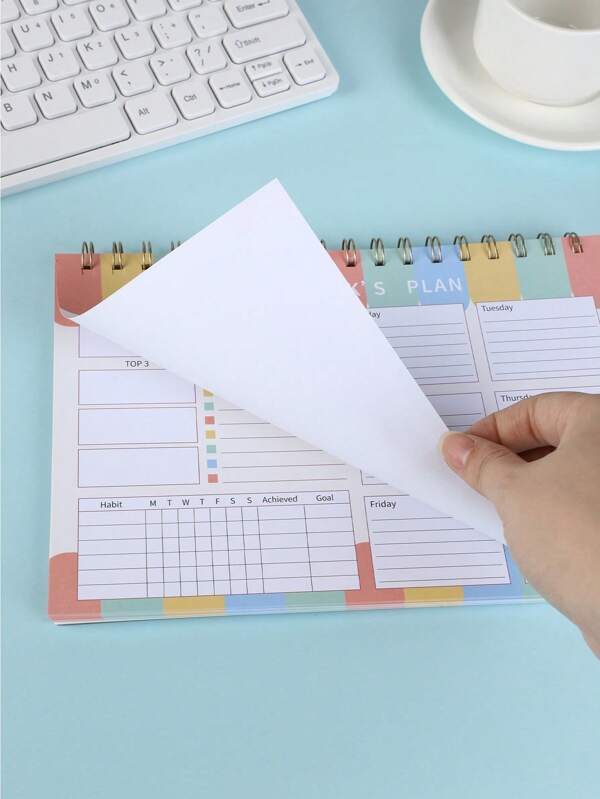2024 English Weekly Planner, Memo Pad, And Schedule Planner | SHEIN USA