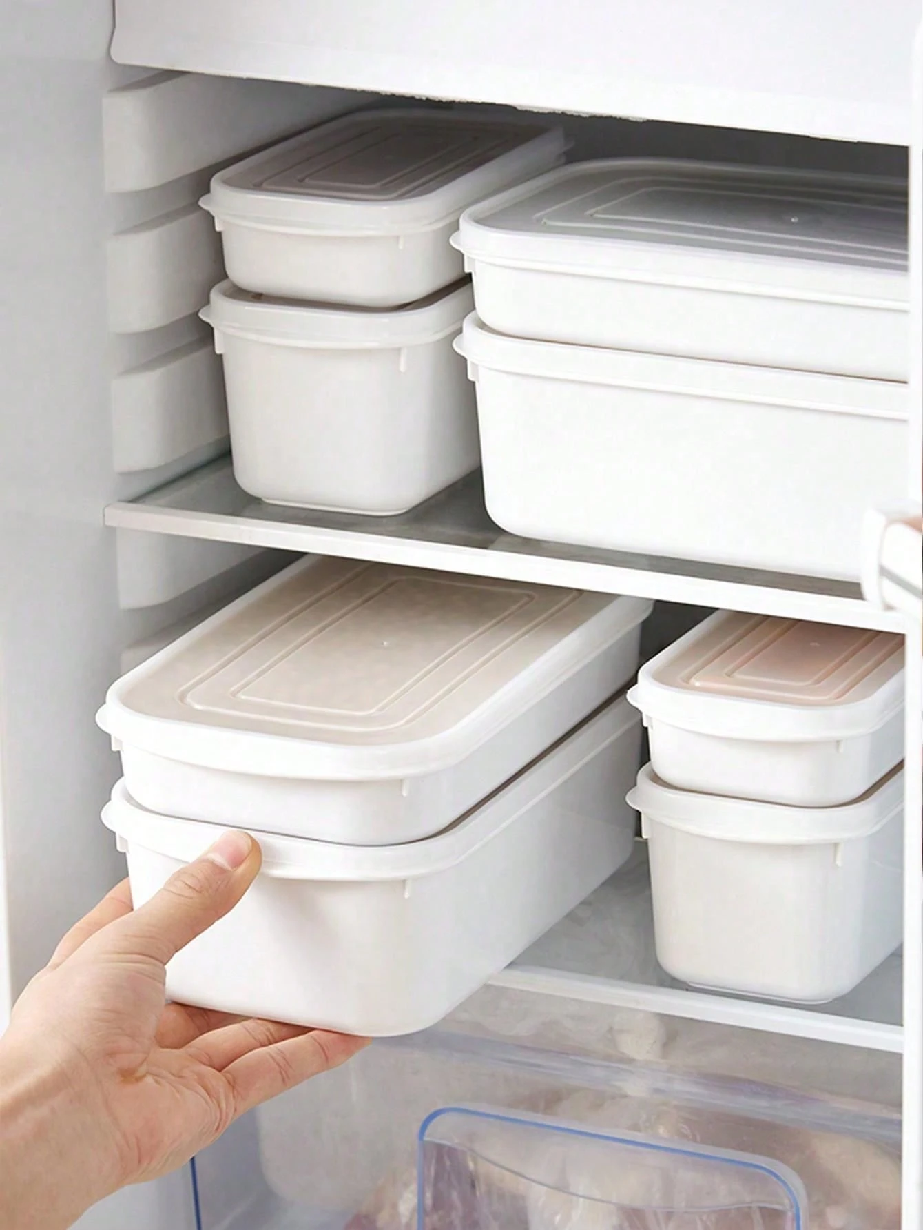 1 Peça Frigorífico Freezer Caixa De Armazenamento Com Múltiplo ...