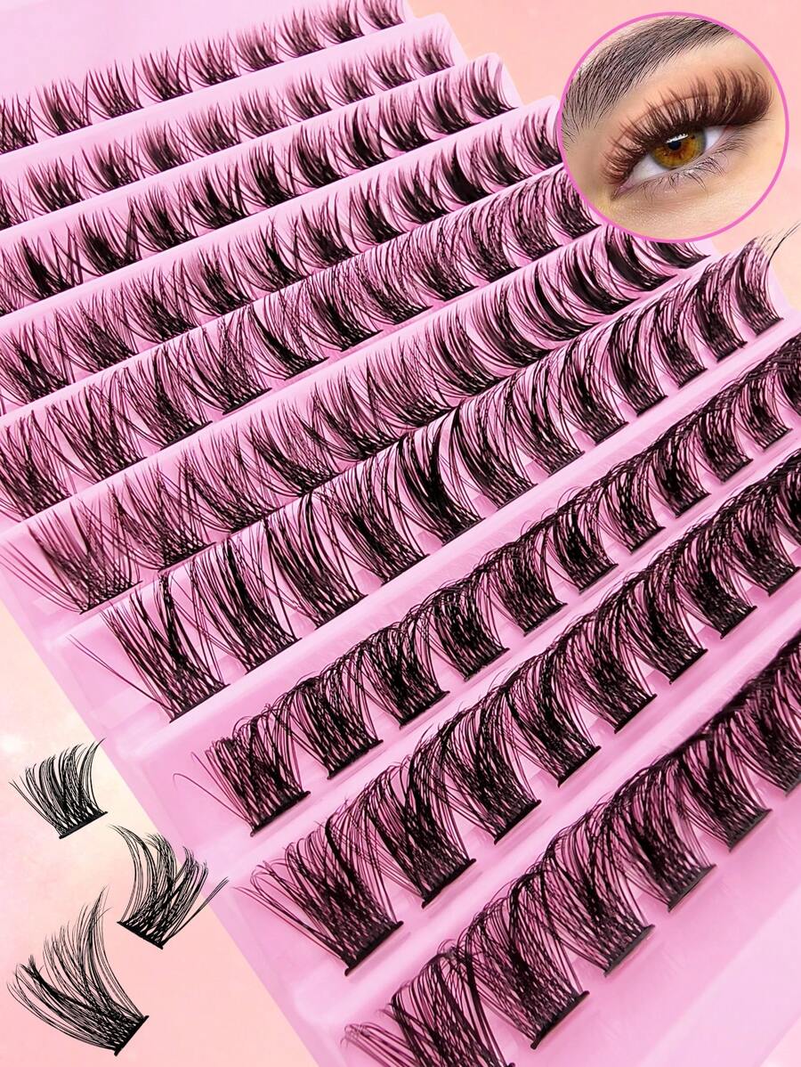 120Pcs C Curl Individual Cluster Lashes Segmented Individual False ...
