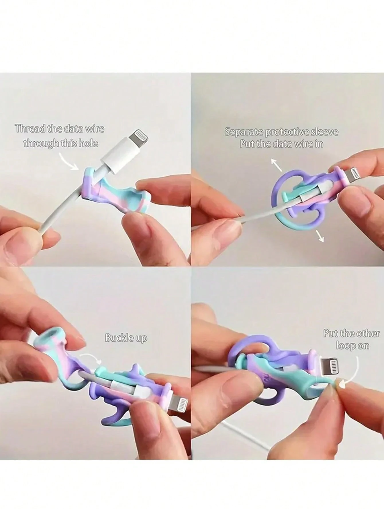 2-In-1 Silicone Cartoon Phone Data Cable Protector - Protect Your ...