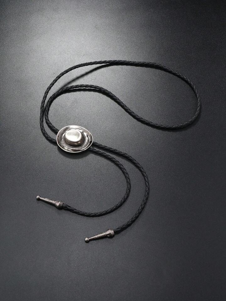 Cowboy Necktie Bolo Tie Custom Vintage Initial Western Bolo Tie,