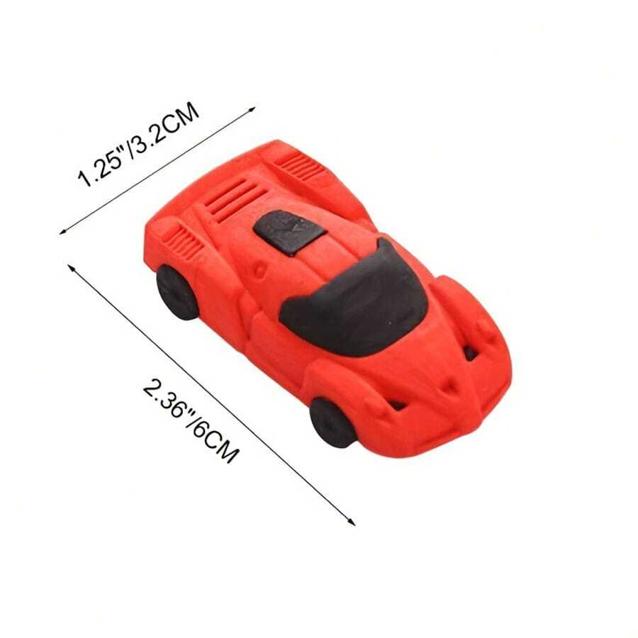 8pcs 3d Car Shaped Erasers, Detachable Design, Ideal For Writing ...
