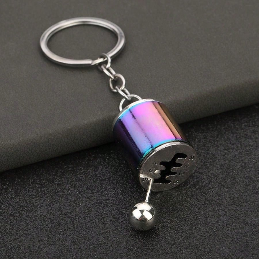 1pc Unique & Versatile Zinc Alloy Car Manual Gear Shift Keychain Great ...