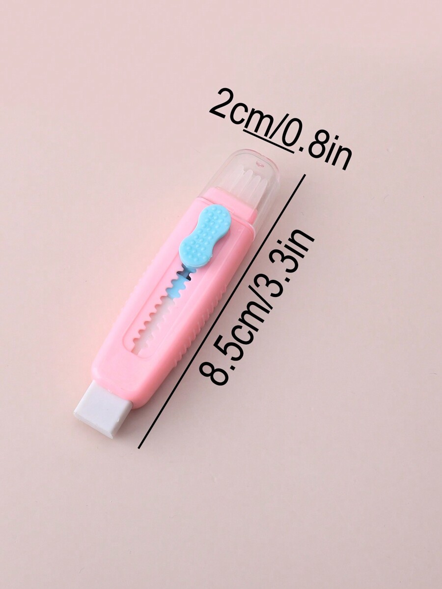 1 Pink Retractable Eraser, Creative Push-pull Eraser With Brush | SHEIN USA