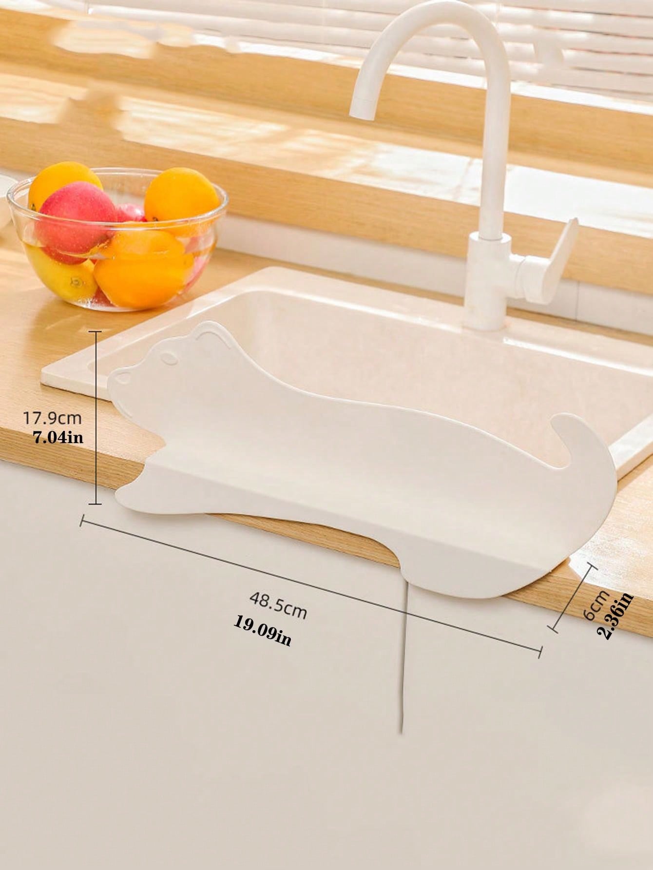 1Pc Cartoon Sink Water Baffle Kitchen Wash Basin Wash Dishes Splash ...