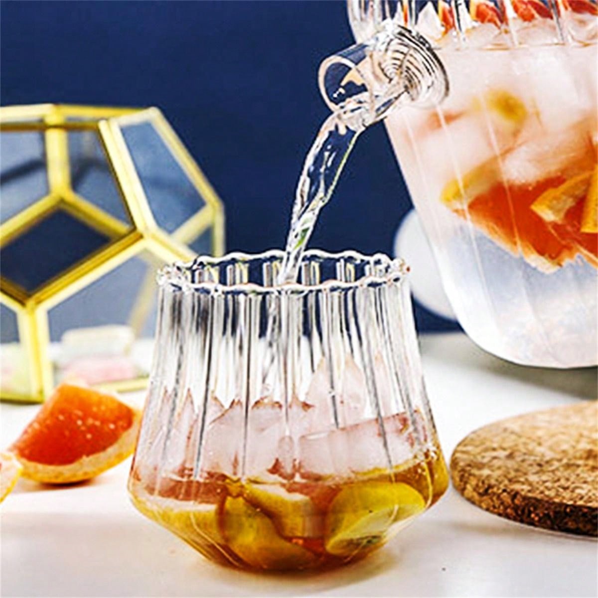 12.3oz Chestnut Glass Cup, Heat-Resistant High Borosilicate Material ...