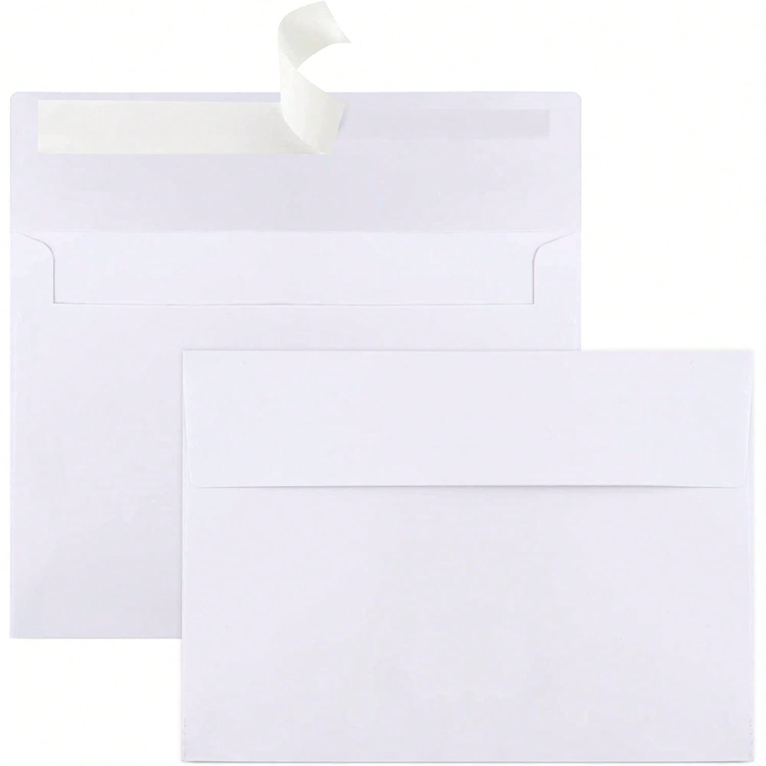 50pcs 5x7in (12.7x17.7cm) Printable Envelopes, White A7 Envelopes For ...