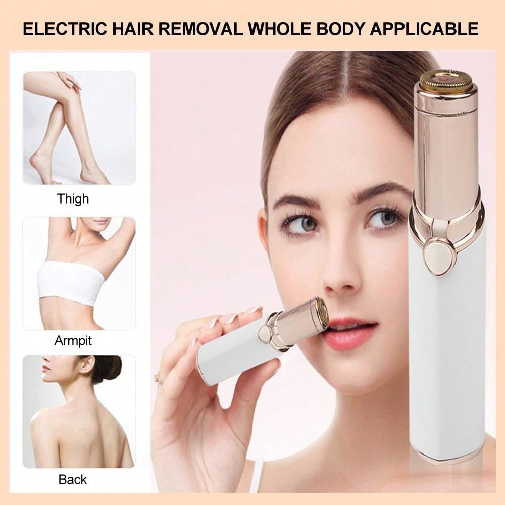 Lipstick Facial Hair Removal Shaver, Electric Face Hair Mini Epilator ...