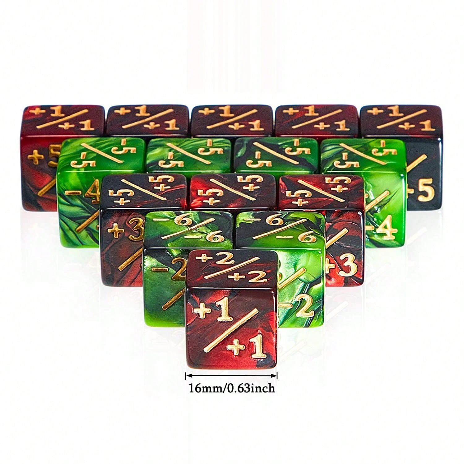 Double Color Operation Dice With Plus And Minus Signs, Gaming Accessory ...