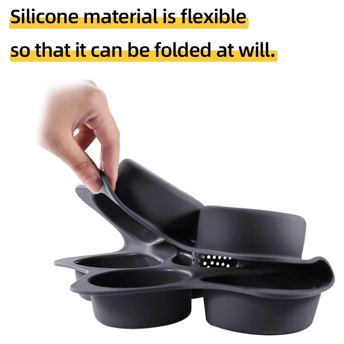 1pcs,Silicone Hamburger Bun Mold 7 cavity loaf pan Non Stick Baking ...