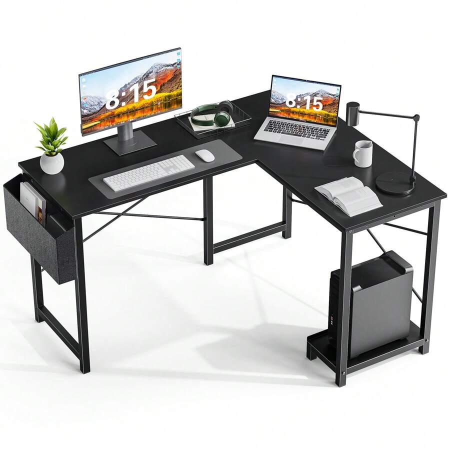Sweetcrispy L Shaped Desk - Computer Desk Corner Desks Gaming Desk PC ...