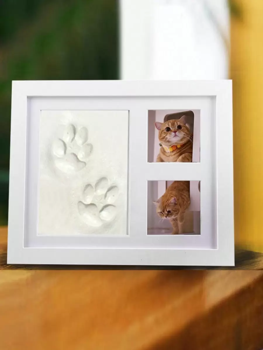 1pc Creative Pet Paw Print Picture Frame, Suitable For Pet Memorial ...