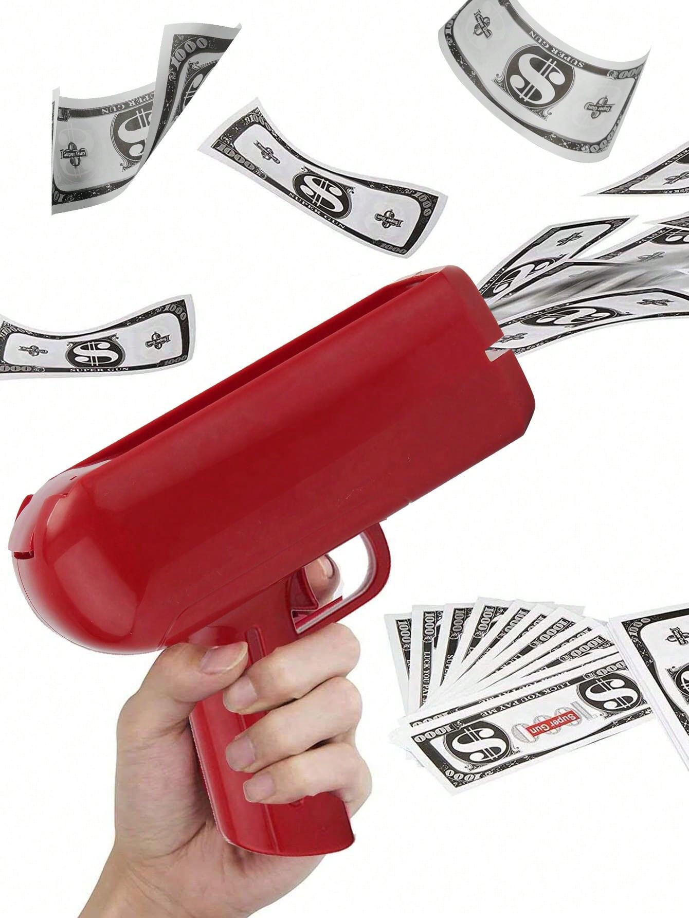Super Money Guns Toys ,Fake Paper Playing Spary Money Gun Make it Rain ...