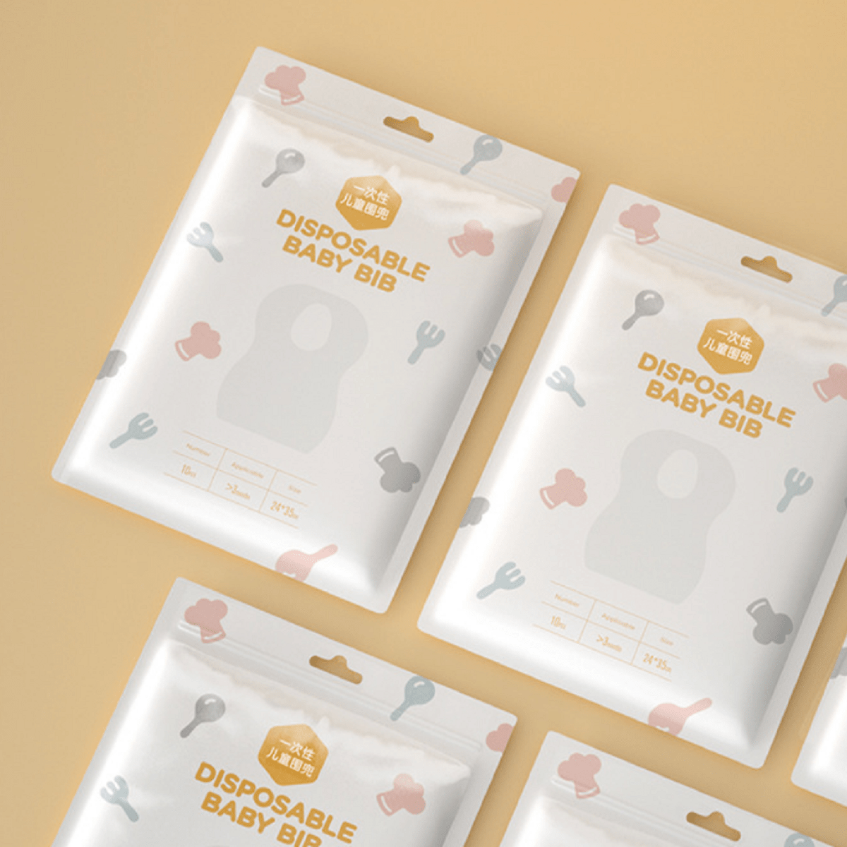 Disposable Baby Bibs, Waterproof Feeding Bibs, Disposable Bibs For ...