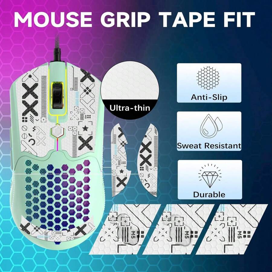 ATTACK SHARK * ZIYOU LANG M5 RGB Lightweight Wired Gaming Mouse With 12000 DPI, 6 Programmable ...