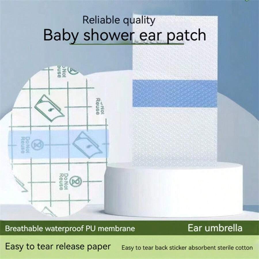 20pcs/pack Baby Earplugs And Ear Protection Stickers Waterproof Safe ...