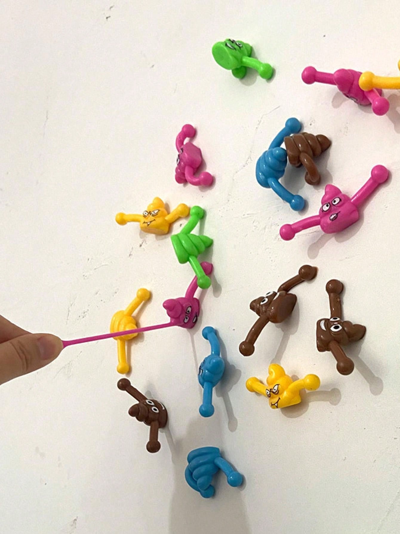 1/5Pcs/Set Random Rainbow Fidget Toys Poo Launcher Tricky Slingshot ...