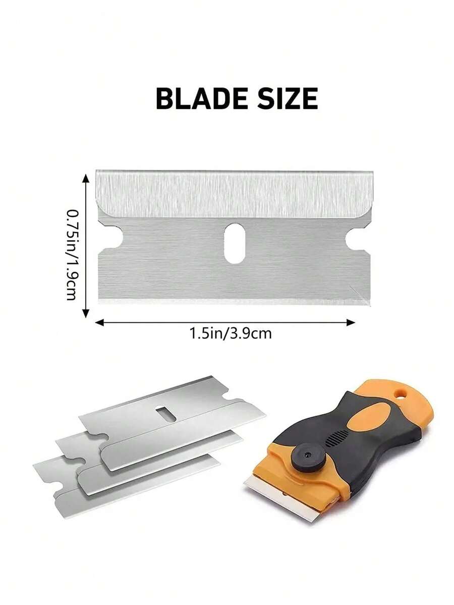 50 Pack Razor Blades Single Edge, Industrial Razor Blade, Scraper ...