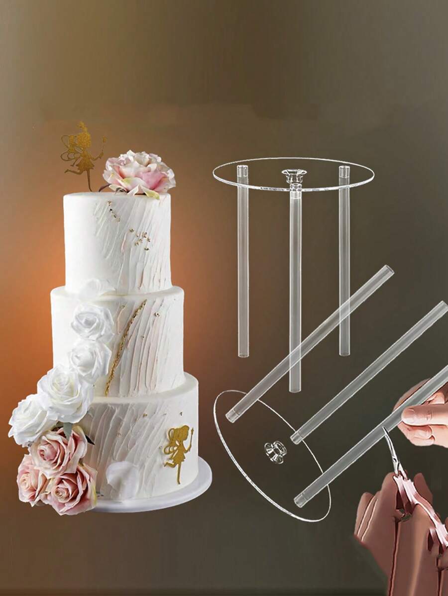 1pc/Set Clear Multi-Tiered Cake Support Stand,Christmas | SHEIN USA