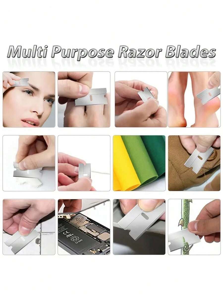 50 Pack Razor Blades Single Edge, Industrial Razor Blade, Scraper ...