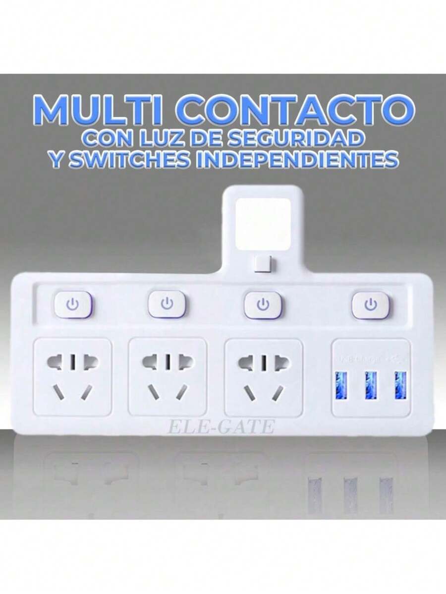 Multi-Contact Female Room Night Light Switch With USB Ports | SHEIN USA