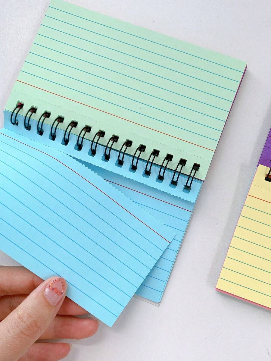 Multicolor Spiral Notebook With Removable Horizontal Lines, Randomly ...