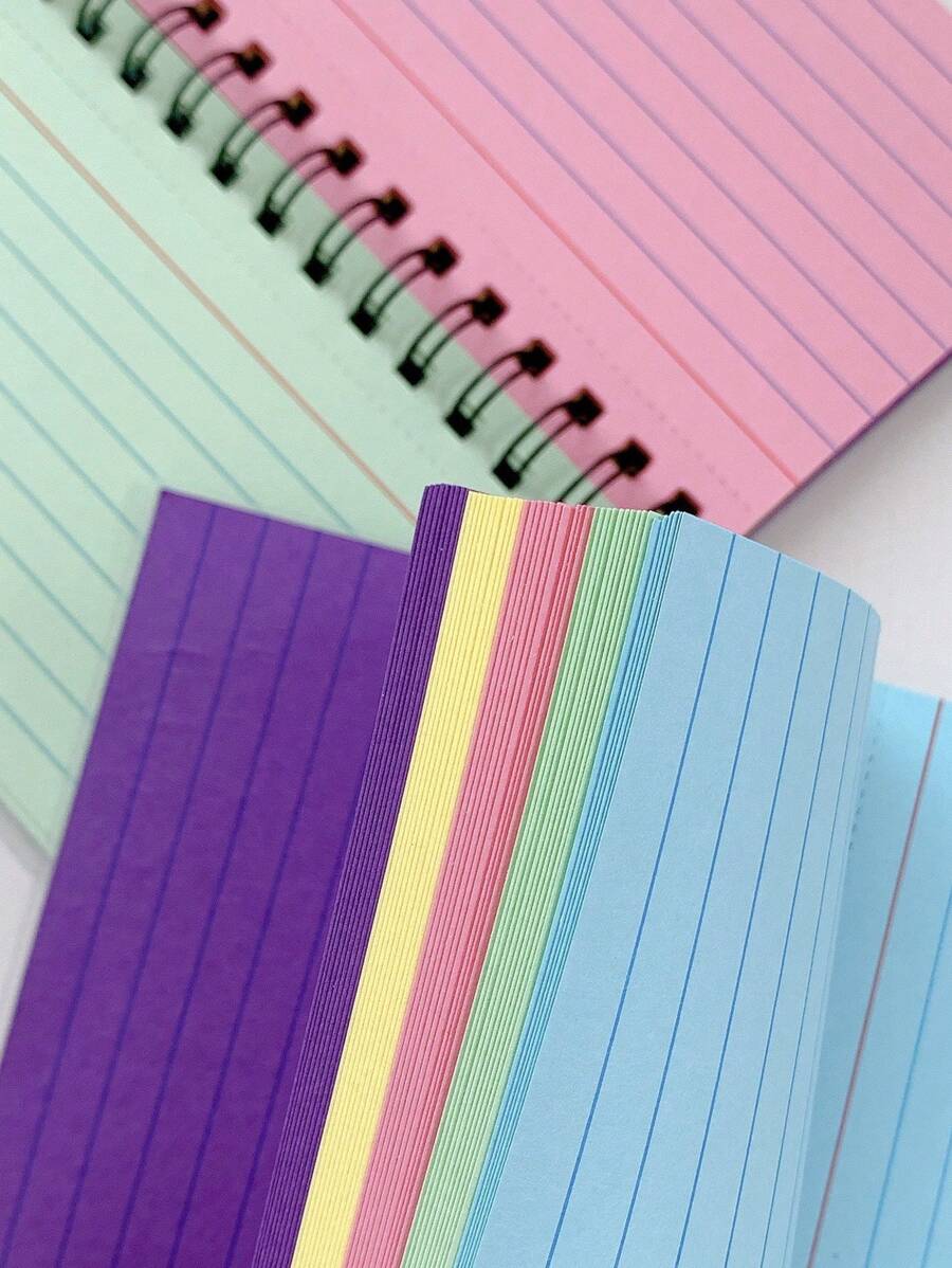 Multicolor Spiral Notebook With Removable Horizontal Lines, Randomly ...