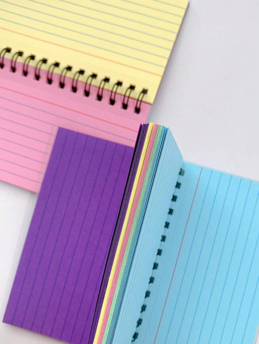 Multicolor Spiral Notebook With Removable Horizontal Lines, Randomly ...
