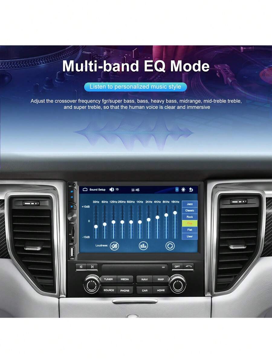 7inch Car Stereo Radio Double 2 Din Car MP5 Player Mirrorlink Android ...