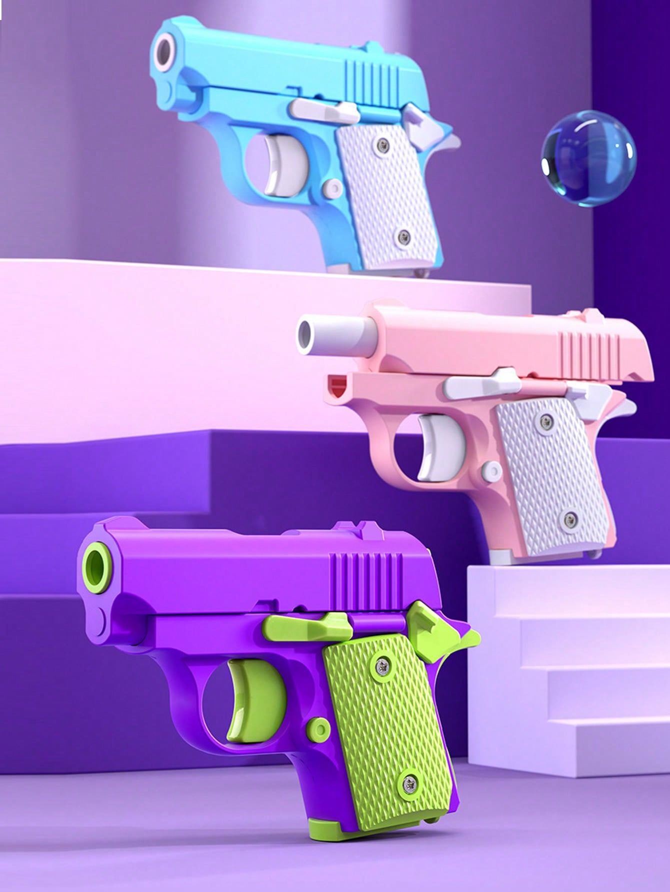 1pc Mini 3d Gravity Decompression Toy Gun 1911 Mini Gravity Small ...