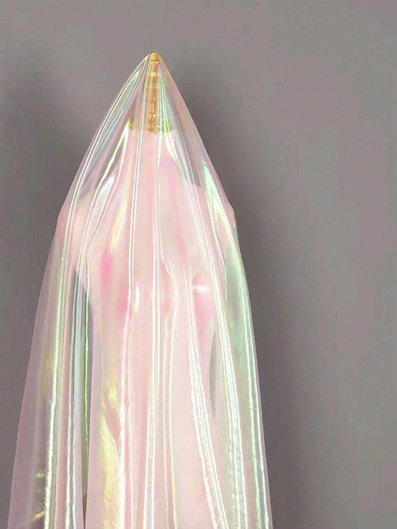 1pc Gradient Two-color Mesh Fabric, Laser Texture See-through Fabric ...