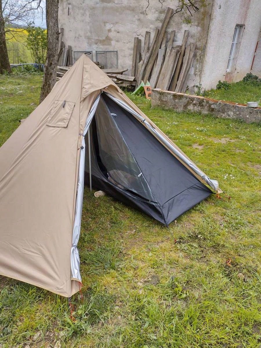 1 Set/breathable Design Octagonal Inner & Outer Tent Olive Green/khaki ...