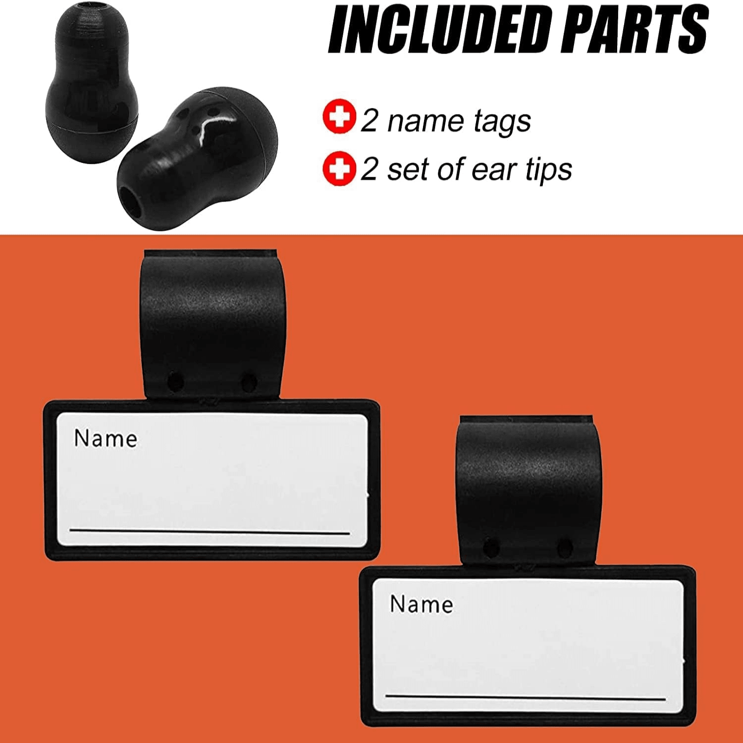 Stethoscope Name Tags, Set of 2, Black Stethoscope Name Tags ...