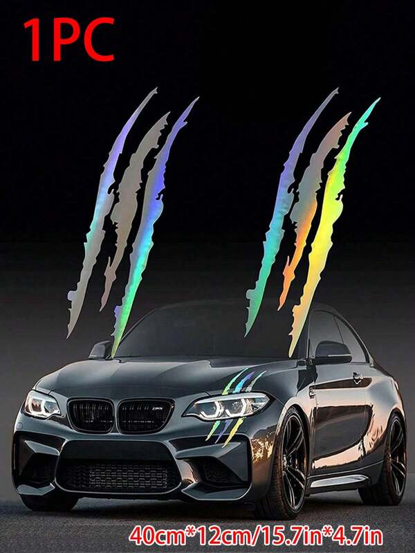1pc Car Headlight Sticker Pawprints Decal Universal Scratch Mark Car ...
